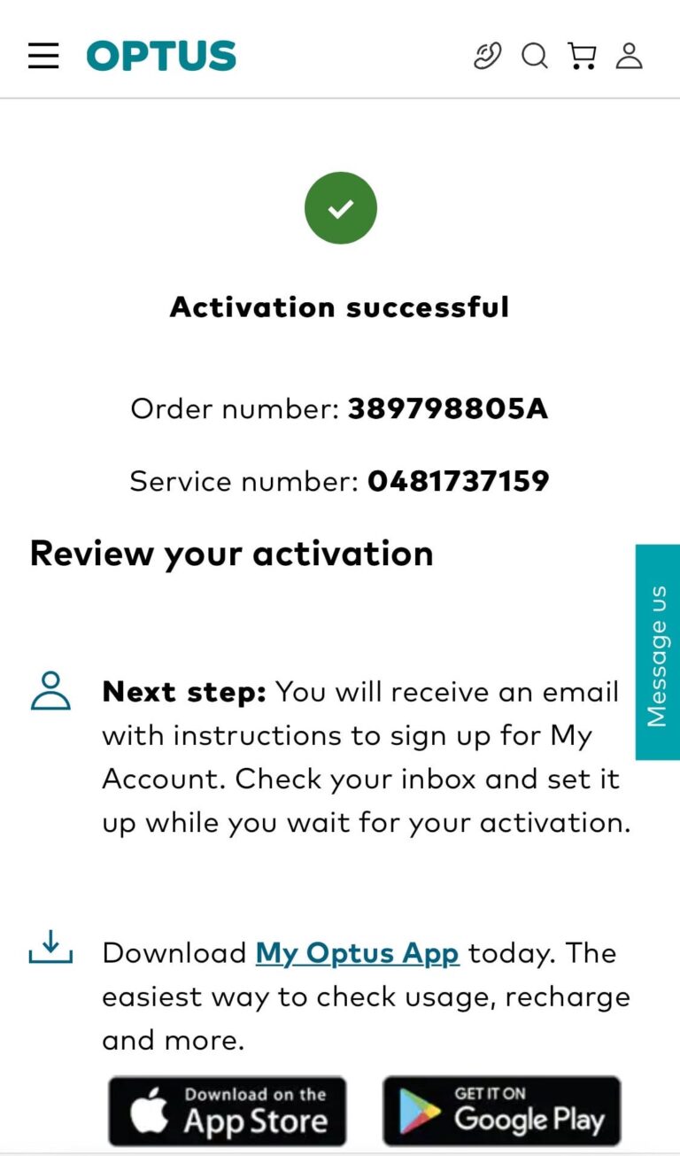 オーストラリア Optus プリペイドSIMカード有効化方法を画像と共に丁寧に解説！ - annieslog